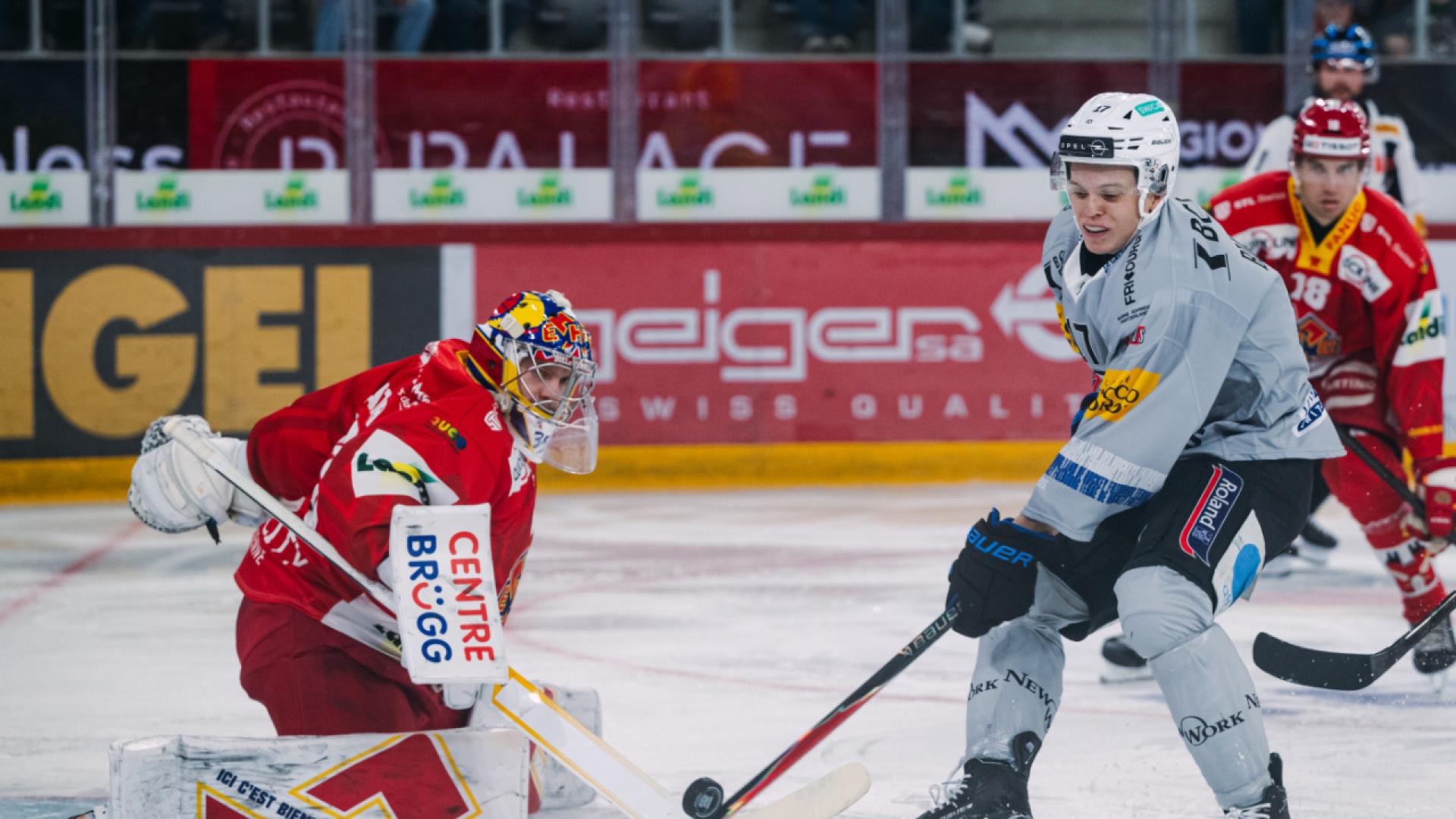 Bienne bat Fribourg 2-1 aux tirs au but et signe sa 6e victoire - La Télé