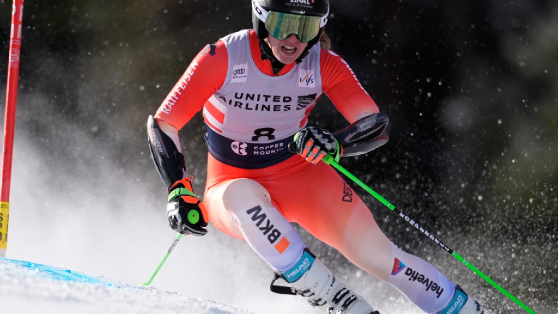 Alice Robinson en tête du géant à Mont-Tremblant, Camille Rast 5e - La Télé