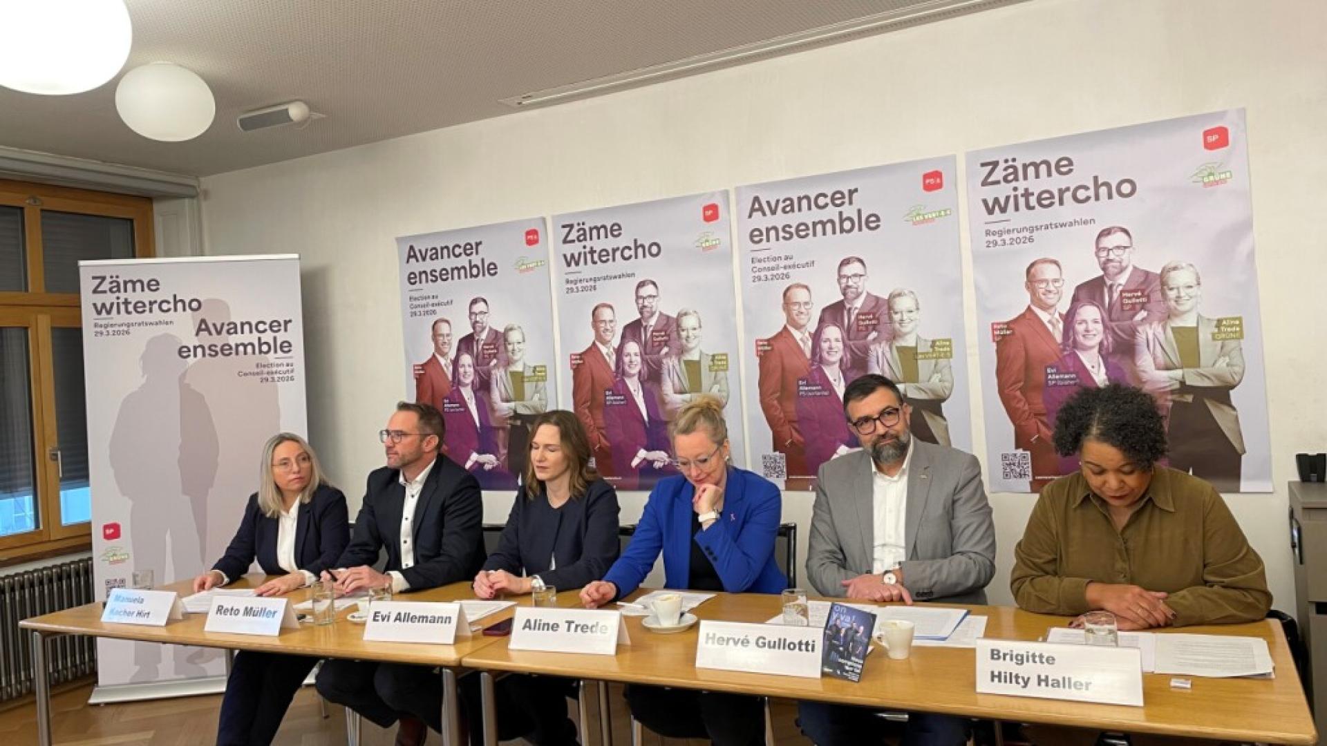 PS et Vert-e-s veulent ravir la majorité au conseil exécutif bernois ...